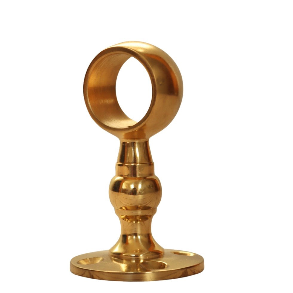 24mm Polished Brass Open Bracket WITHOUT cross screw – Rope and Glory